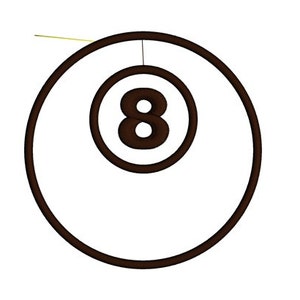 8 (eight) Ball Billiard (pool) Applique Machine Embroidery Digitized ...