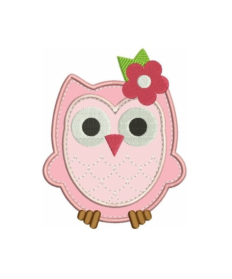 Baby Owl Applique Machine Embroidery Digitized Design Pattern - Instant ...