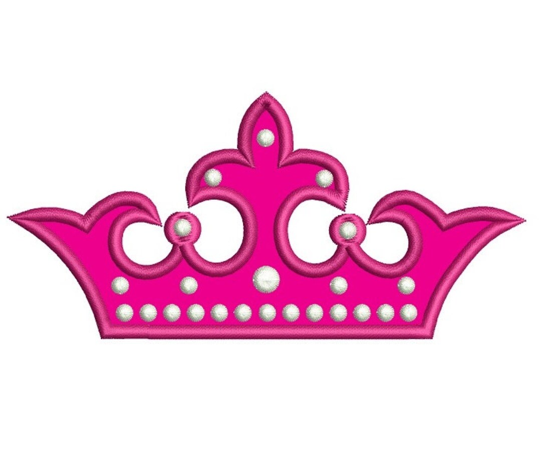 Crown Applique Machine Embroidery Digitized Design Pattern - Instant ...