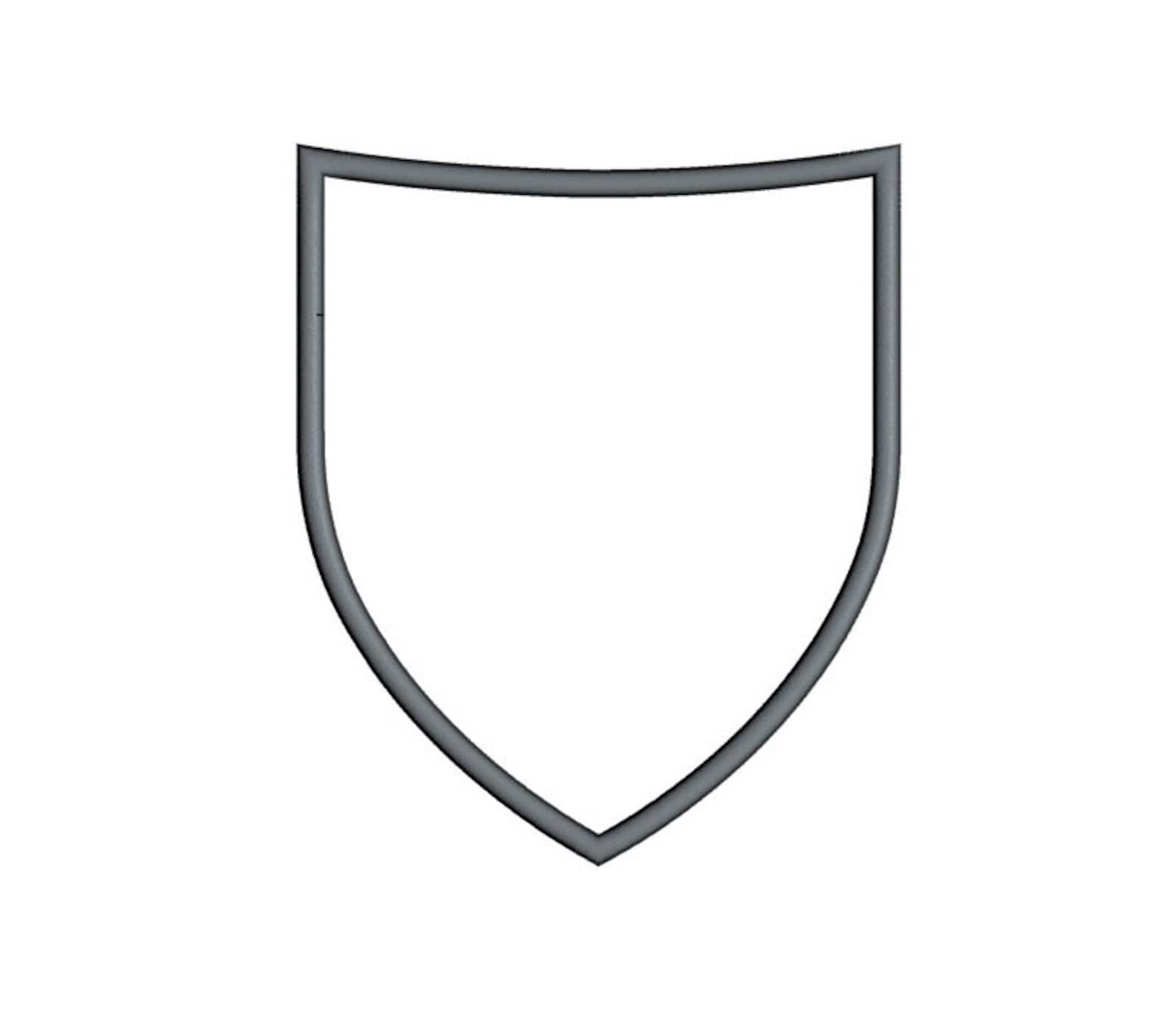 Shield Applique Machine Embroidery Digitized Design Pattern - Instant ...