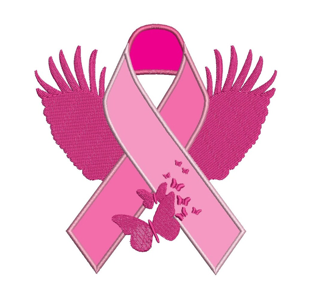 Support Breast Cancer With This Machine Embroidery Digitized Design ...