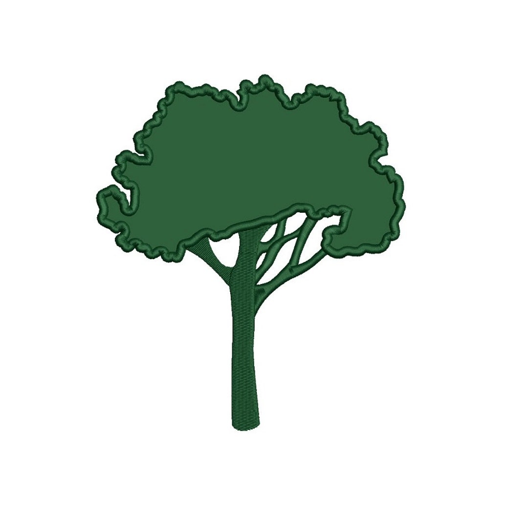 Oak Tree Machine Embroidery Applique Design Pattern - Instant Download ...