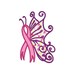 Support Breast Cancer Butterfly Machine Embroidery Digitized Design ...