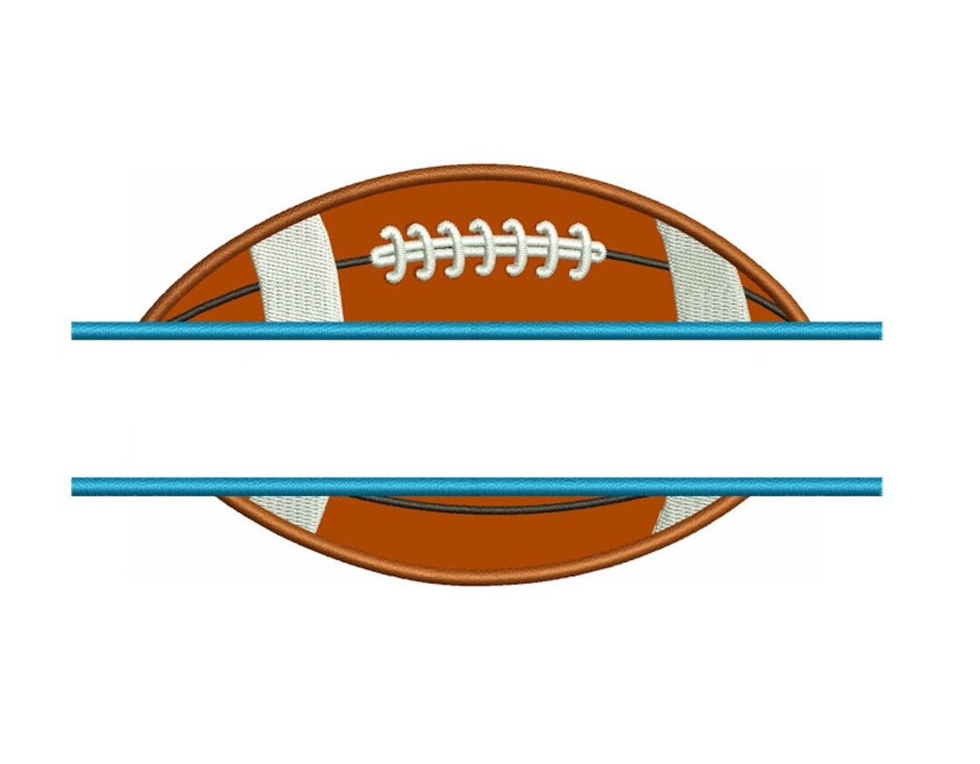 Football Split Applique Sport Machine Embroidery Digitized Design ...