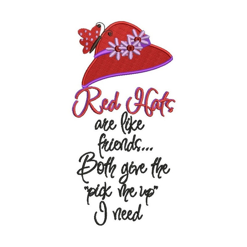 Red Hat Society Svg - Etsy