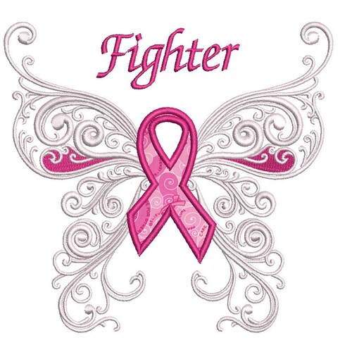 Survivor Breast Cancer Butterfly With Wings Machine Filled | Etsy