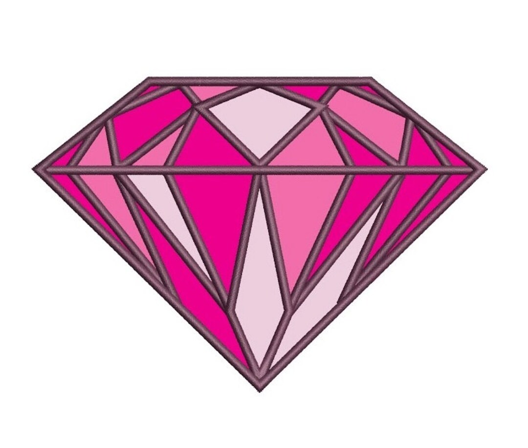 Diamond Applique Machine Embroidery Design Digitized Pattern - Instant ...