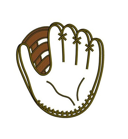 Baseball Mitt (glove) Applique Machine Embroidery Digitized Design ...