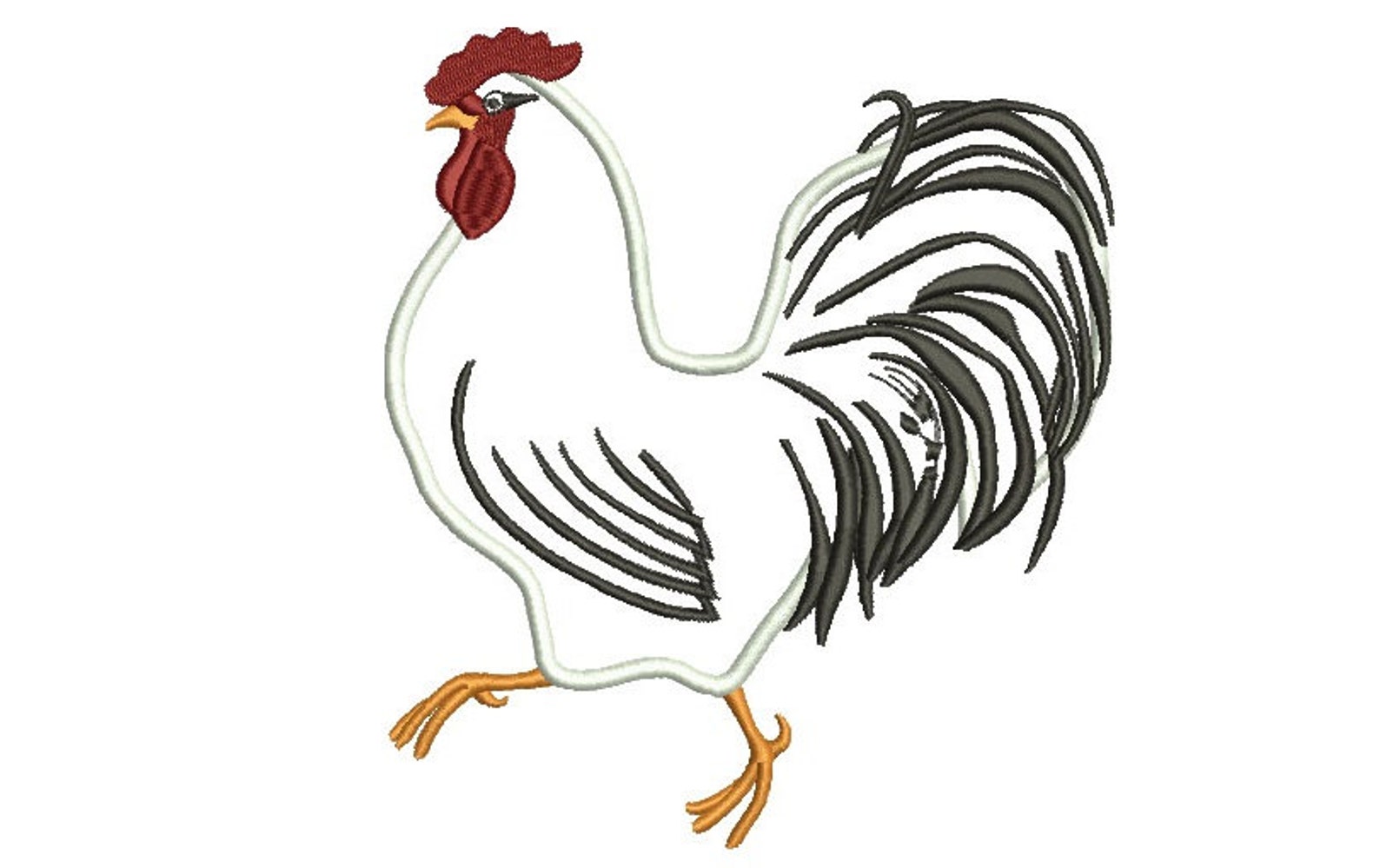 Rooster Applique Machine Embroidery Digitized Design Pattern - Etsy