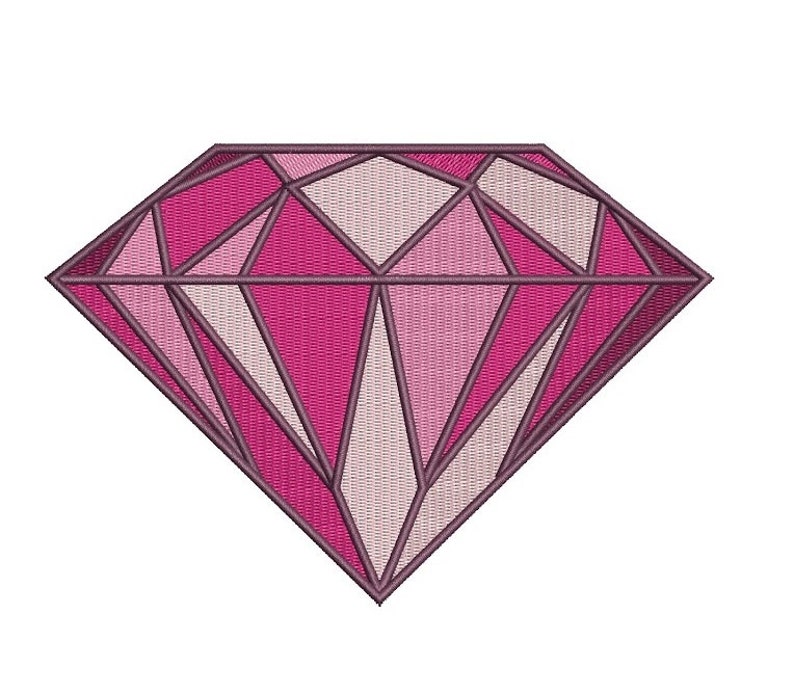 Diamond Filled Machine Embroidery Design Digitized Pattern - Etsy