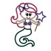 Little Mermaid Applique Machine Embroidery Digitized Design Pattern ...