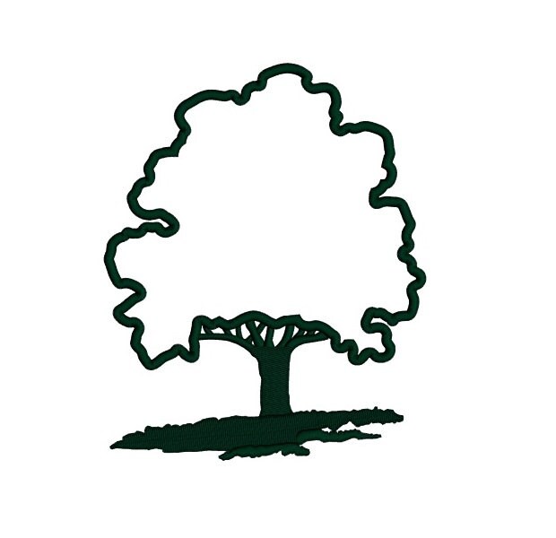 Majestic Oak Tree Machine Embroidery Applique Design Pattern | Etsy