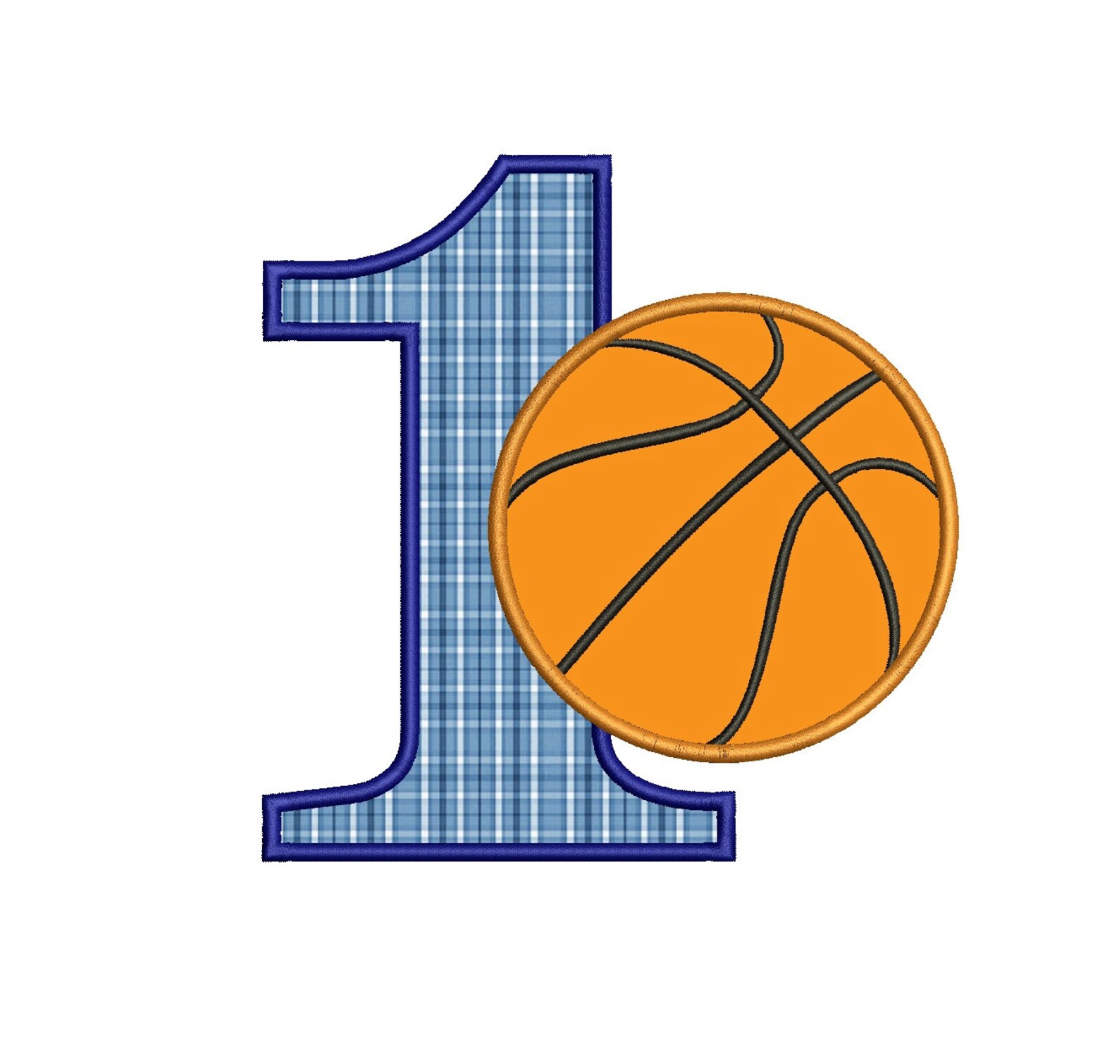 Basketball 1-9 Number Set Applique Machine Embroidery - Etsy