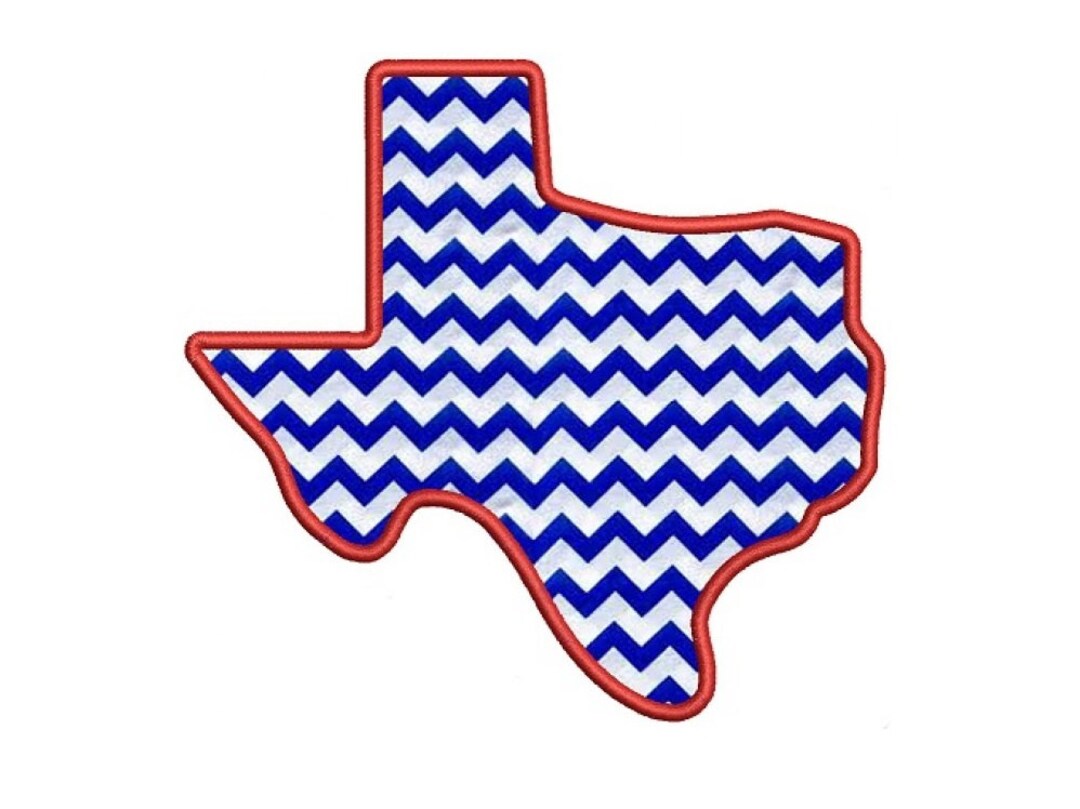 Texas State Applique Machine Embroidery Digitized State Design Pattern ...
