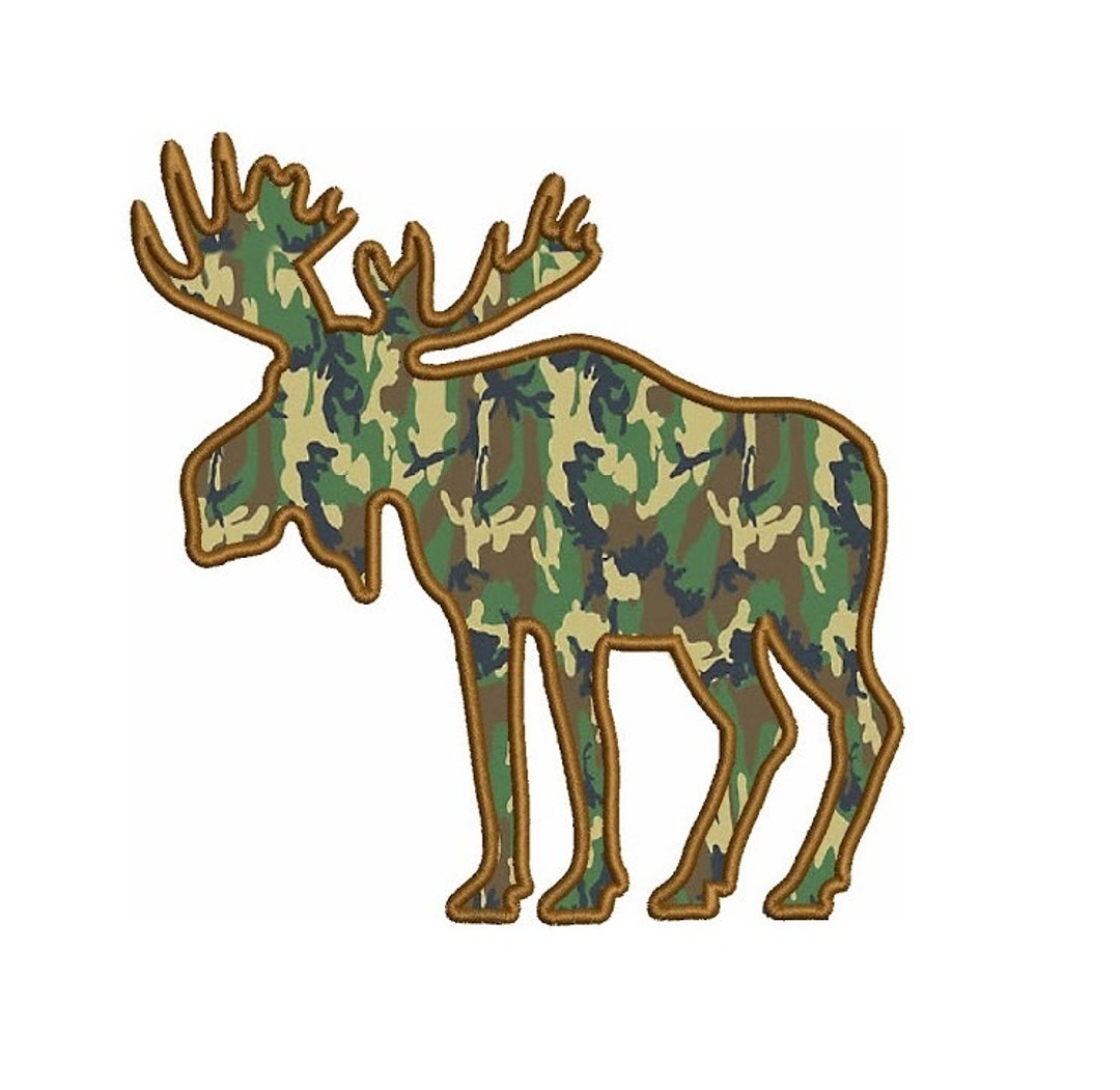 Moose Machine Embroidery Digitized Design Pattern - Instant Download ...