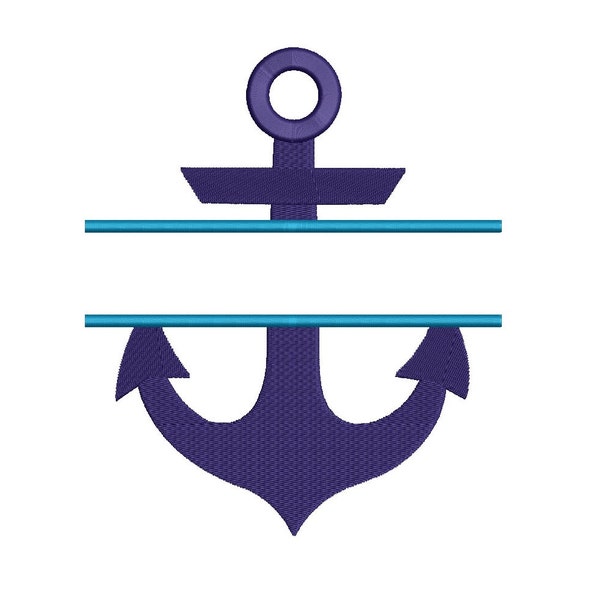 Anchor Embroidery Design - Etsy