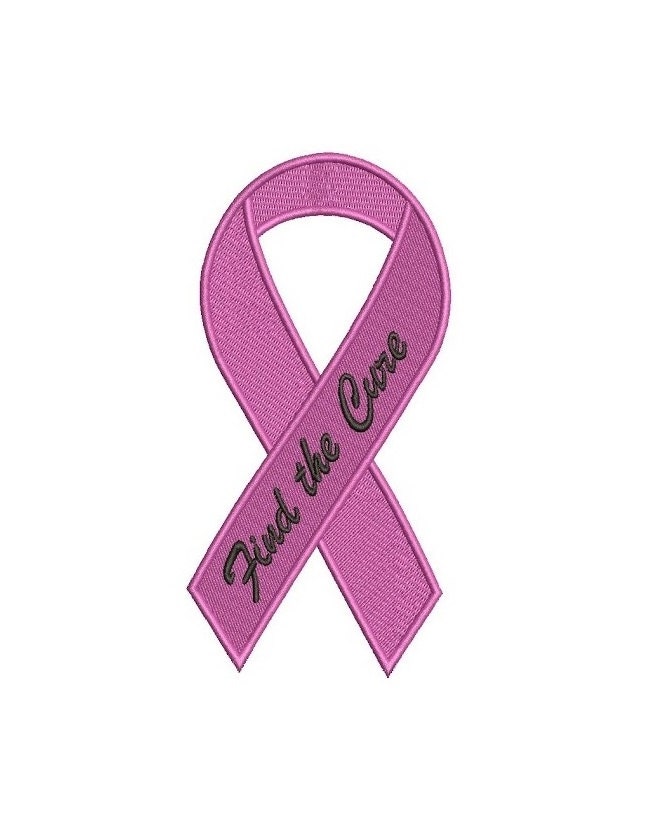 Find the Cure Breast Cancer Ribbon - Machine Embroidery Digitized ...
