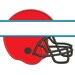 Football Helmet Split Applique Sport Machine Embroidery Digitized ...