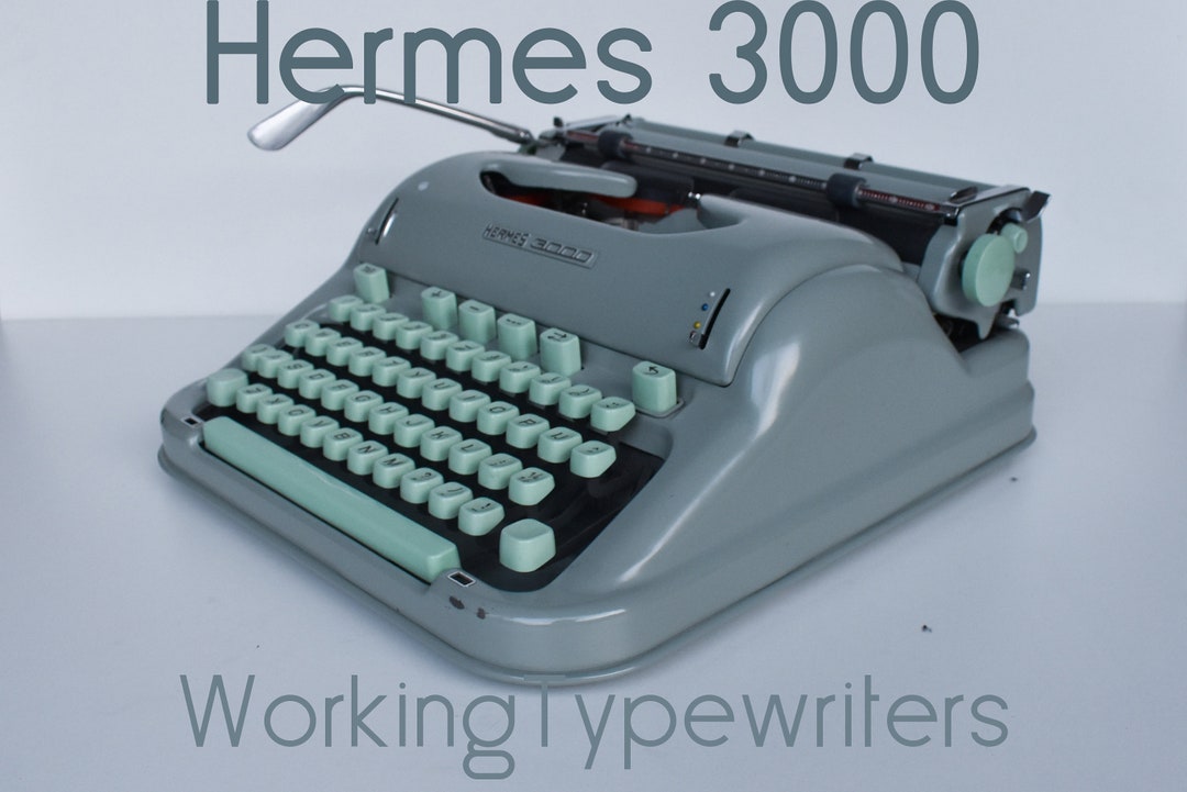 CURSIVE Hermes 3000 Professionally Serviced Typewriter Working ...
