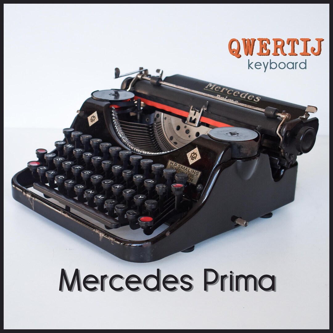 Professionally Serviced - Black Mercedes Prima Typewriter - Working ...
