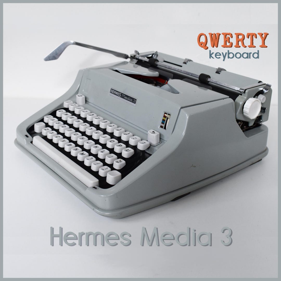 Professionally Serviced - Hermes Media 3 Typewriter - Working Perfectly ...