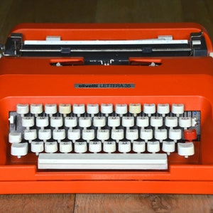 MADE TO ORDER Professionally Serviced Orange Olivetti - Etsy