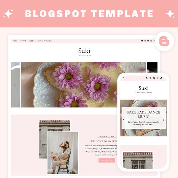 Blogger Template - Etsy