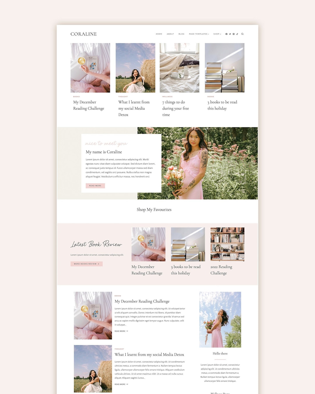 Pink Wordpress Kadence Theme for Bloggers, Shops, and Woocommerce ...