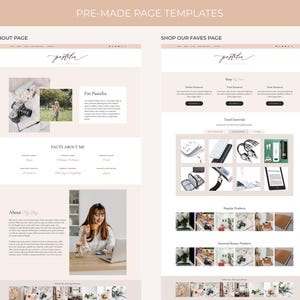 Pink Feminine Wordpress Theme - Pastel Pink Wordpress Template ...