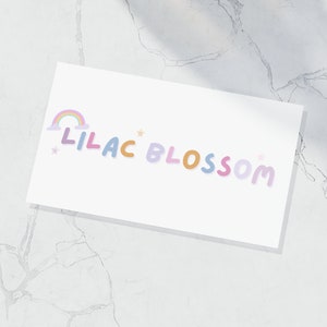 Lilac Color Editable Logo Aesthetic Logo Design - Boutique Shop Logo ...