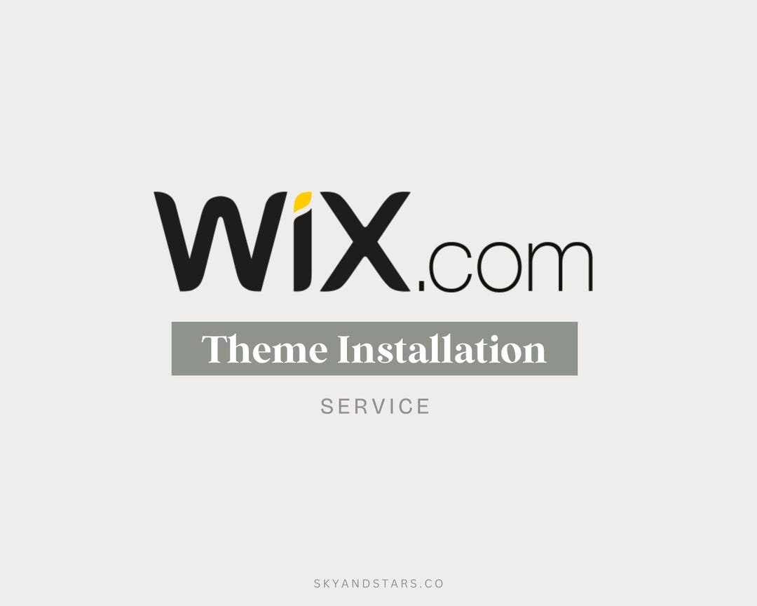 WIX Theme Installation Service - Wix Theme - Wix Website - WIX ...