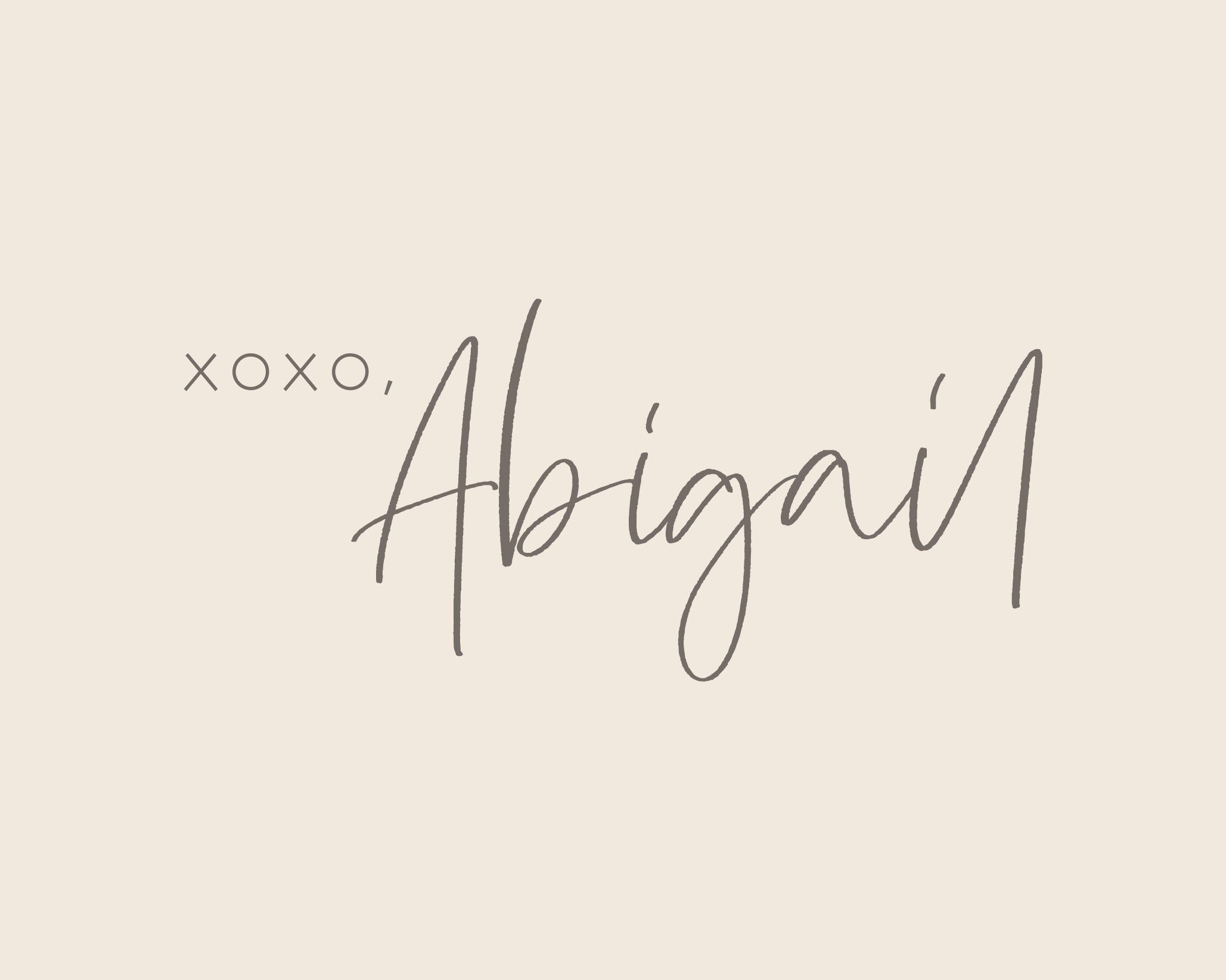 Abigail Signature