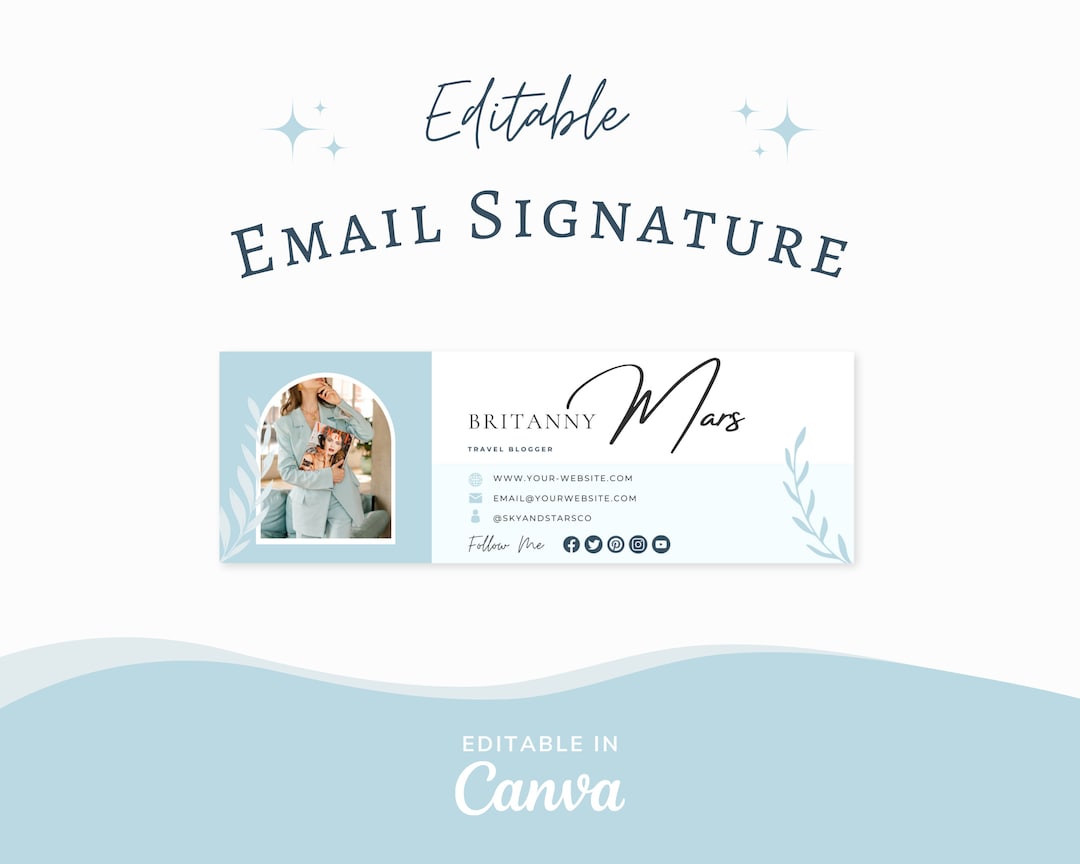 Email Signature Template, Blogger Email Signature, Gmail Signature ...