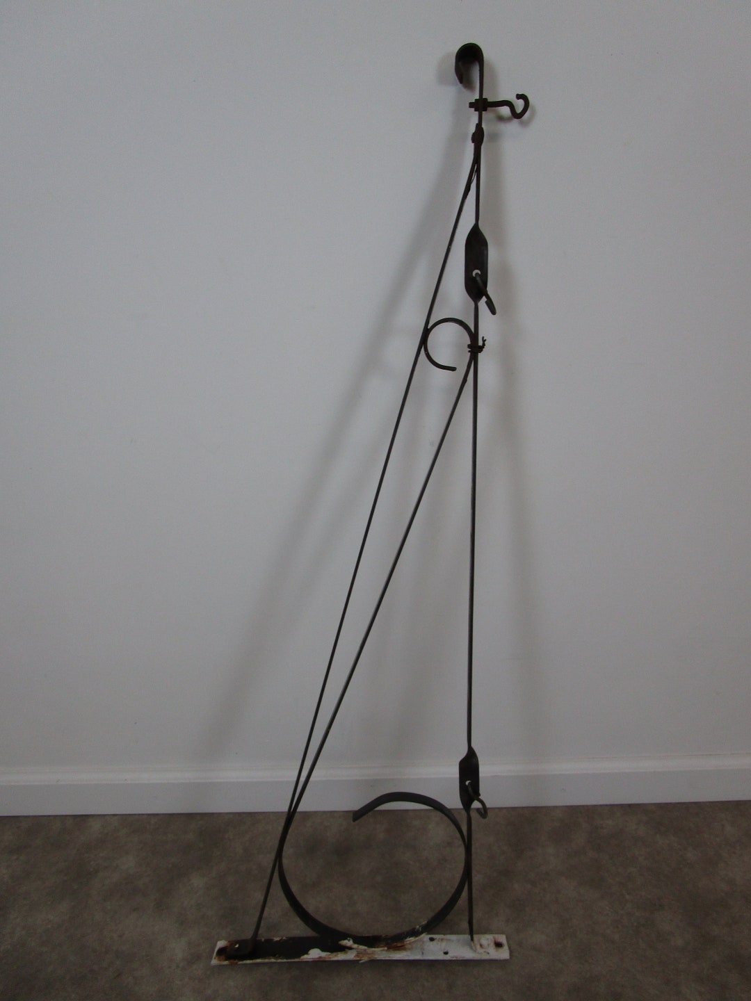 Vintage Wrought Iron Double Sided Sign Bracket 42" - Etsy