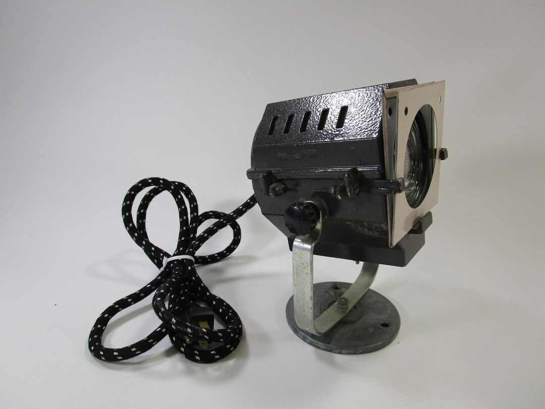 Vintage Mini Industrial Spot Light - Etsy