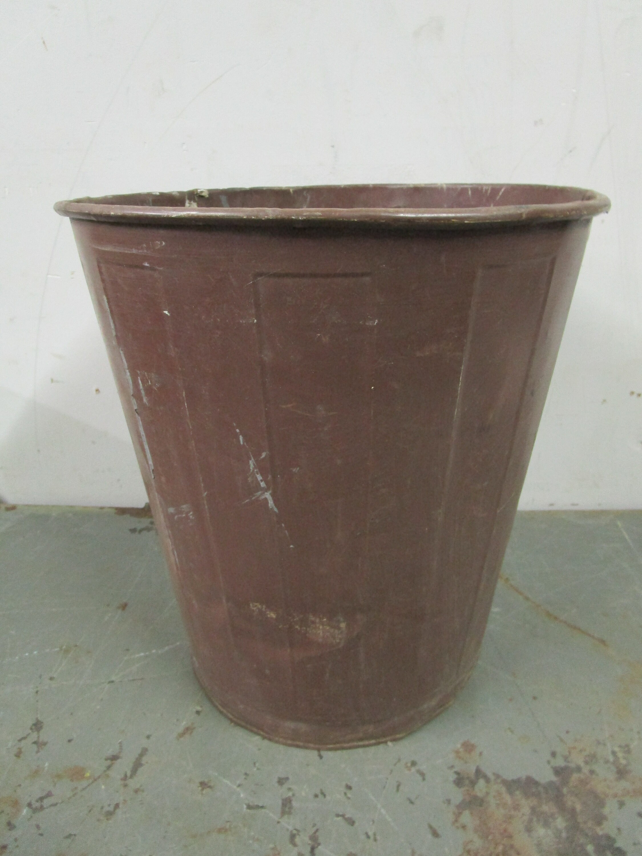 Vintage Metal Trash Can | Etsy