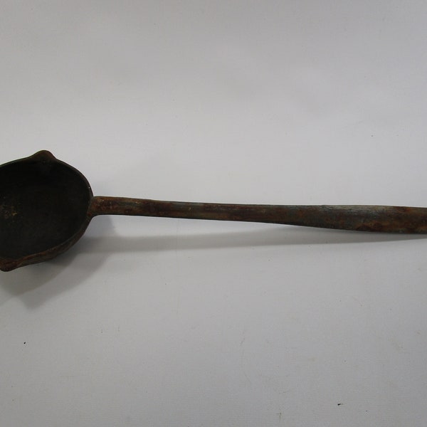 Antique Cast Iron Ladle - Etsy