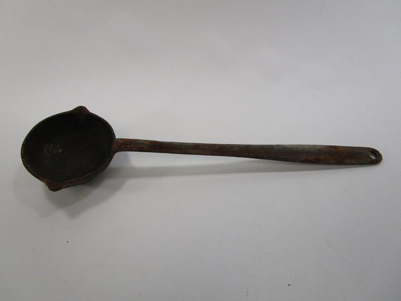 Vintage Cast Iron Ladle / Dipper - Etsy