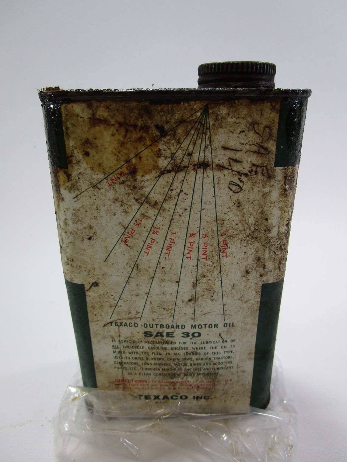 Vintage Texaco Motor Oil Can - Etsy