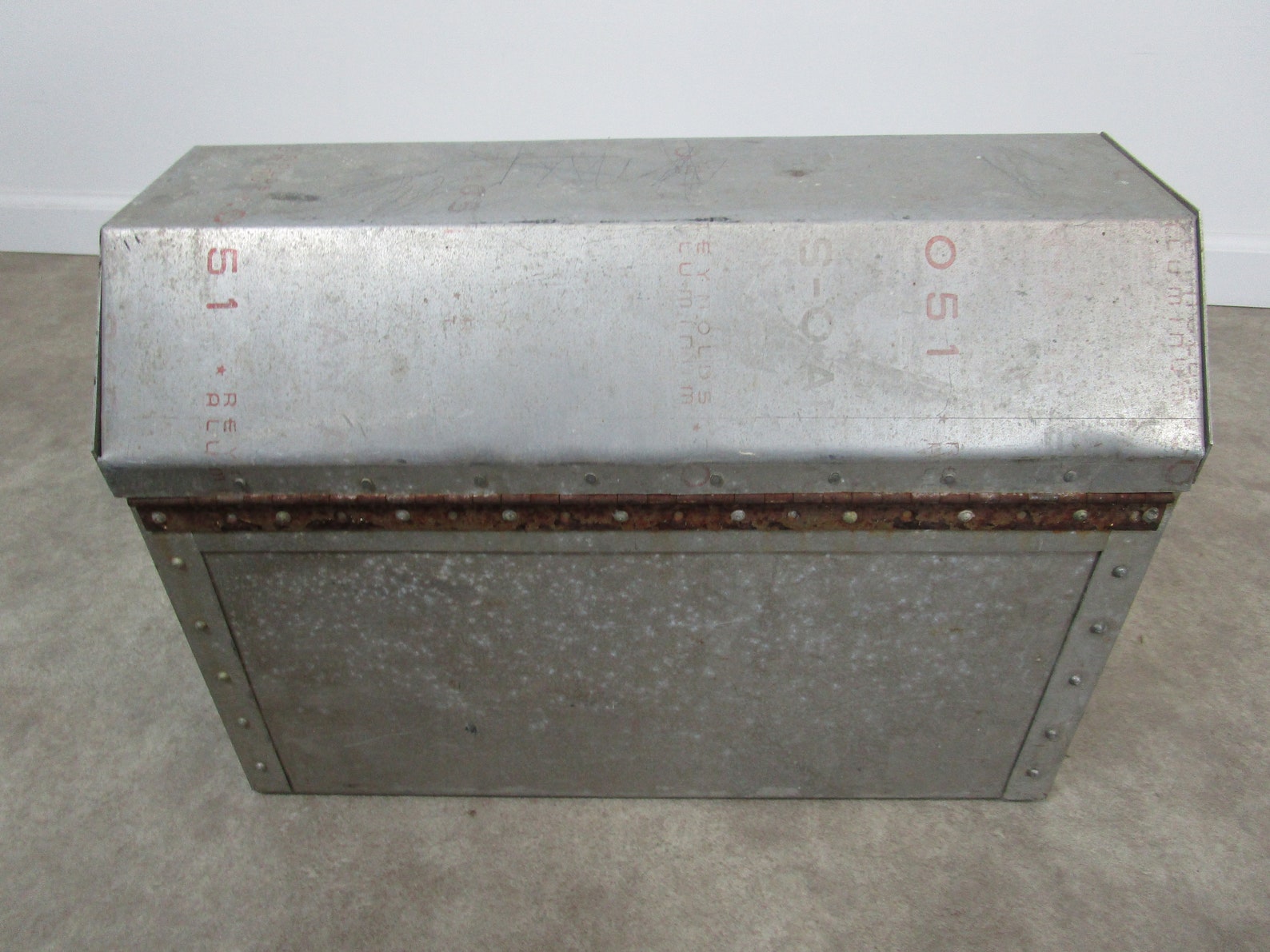 Vintage Rivited Industrial Aluminum Utility Tool Box - Etsy