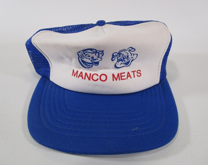 Vintage Manco Meats Snap Back Truckers Cap - Etsy