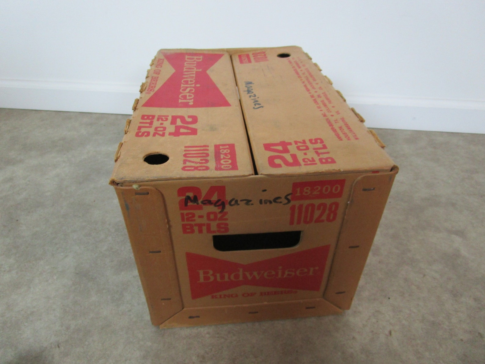 Vintage Budweiser Cardboard Beer Shipping Box Retro Brewery | Etsy