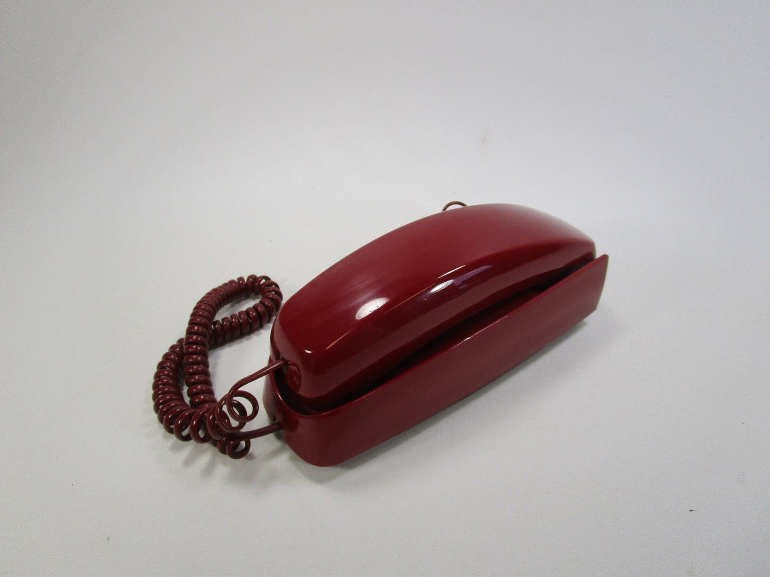 Vintage Red Push Button Telephone QT&T - Etsy