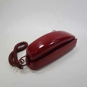 Vintage Red Push Button Telephone QT&T - Etsy