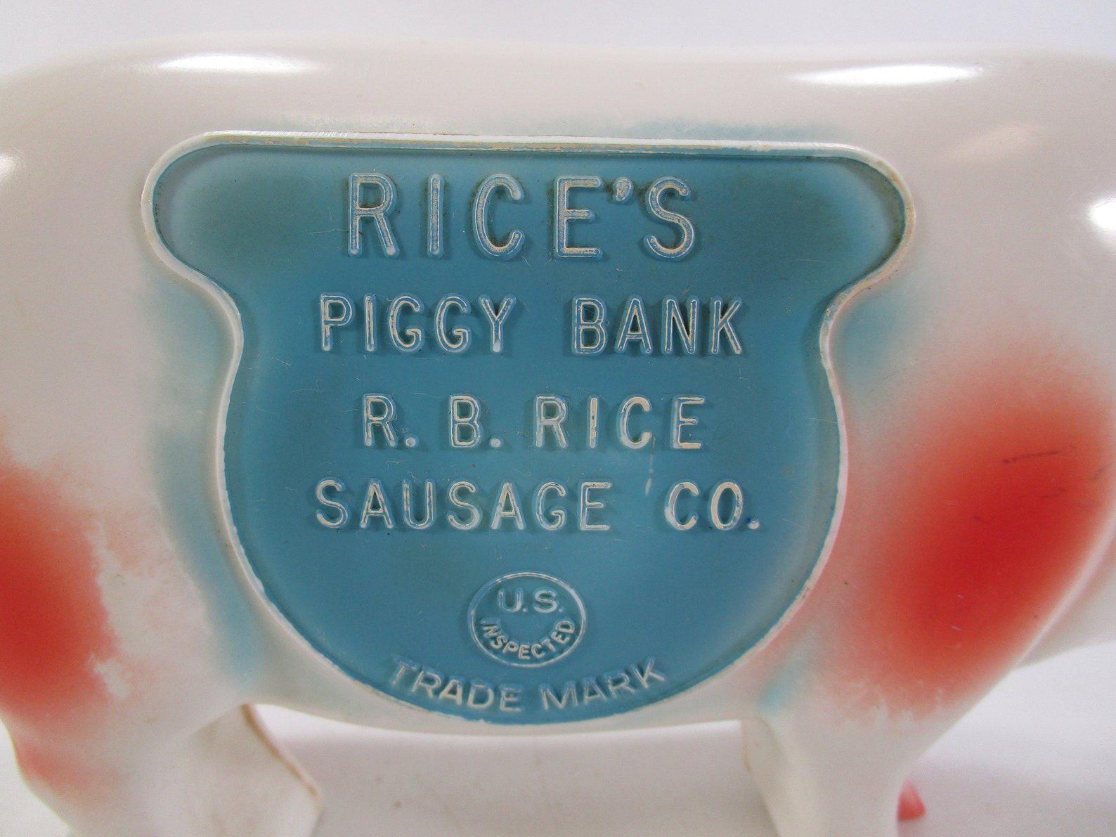 Vintage RB Rice Sausage Co Piggy Bank Le Summit MO - Etsy