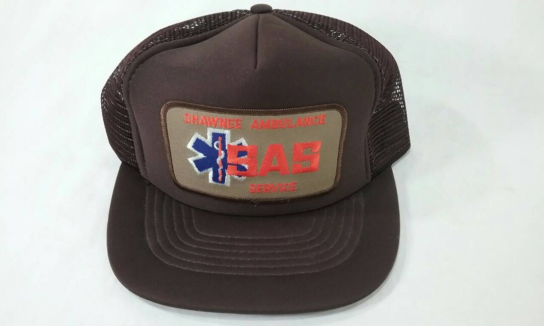 Vintage Unused Sas Ambulance Service Trucker Cap Hat Mesh Snapback ...