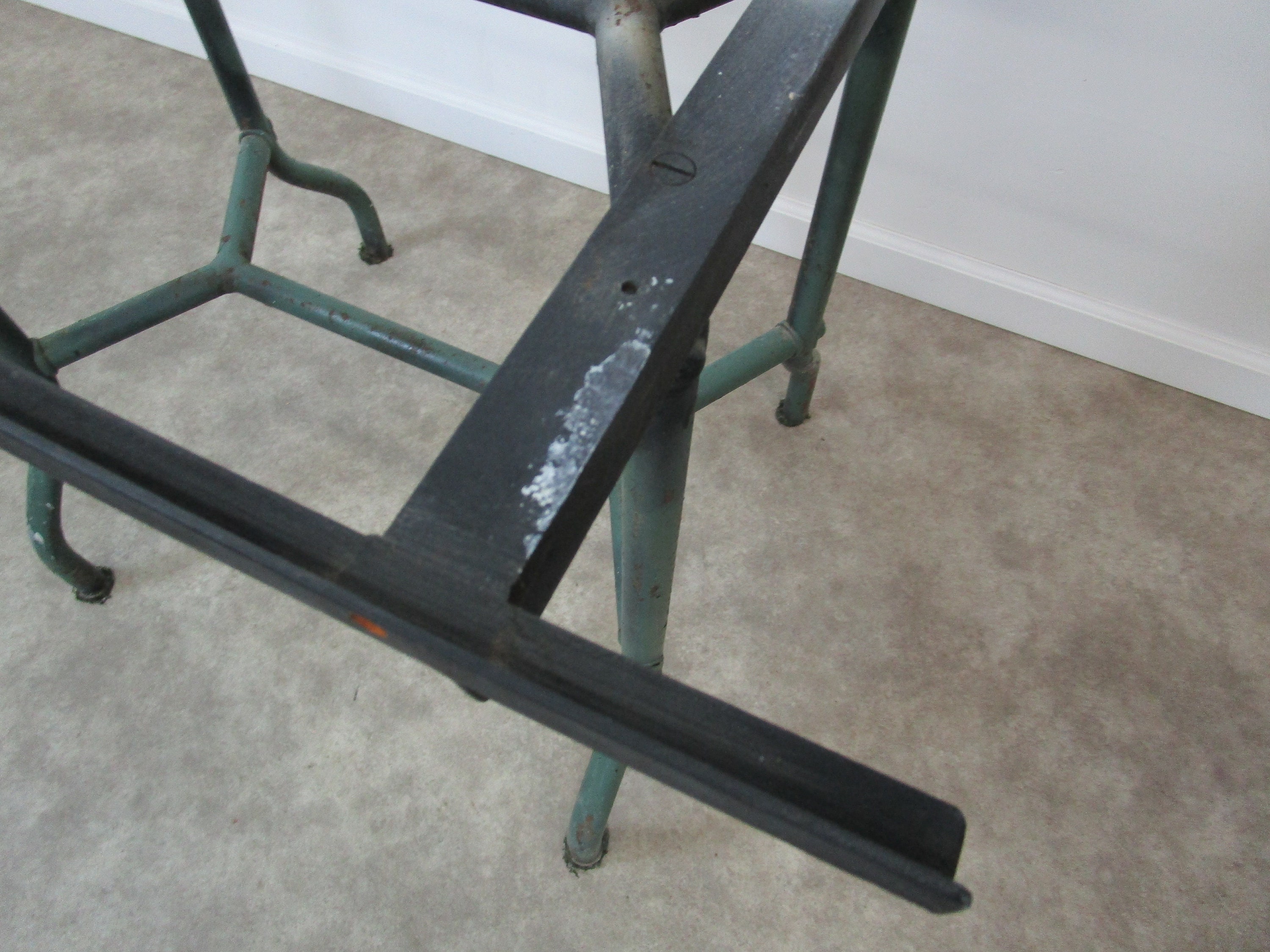 Vintage Industrial Metal Work Stand Table Machine Base | Etsy