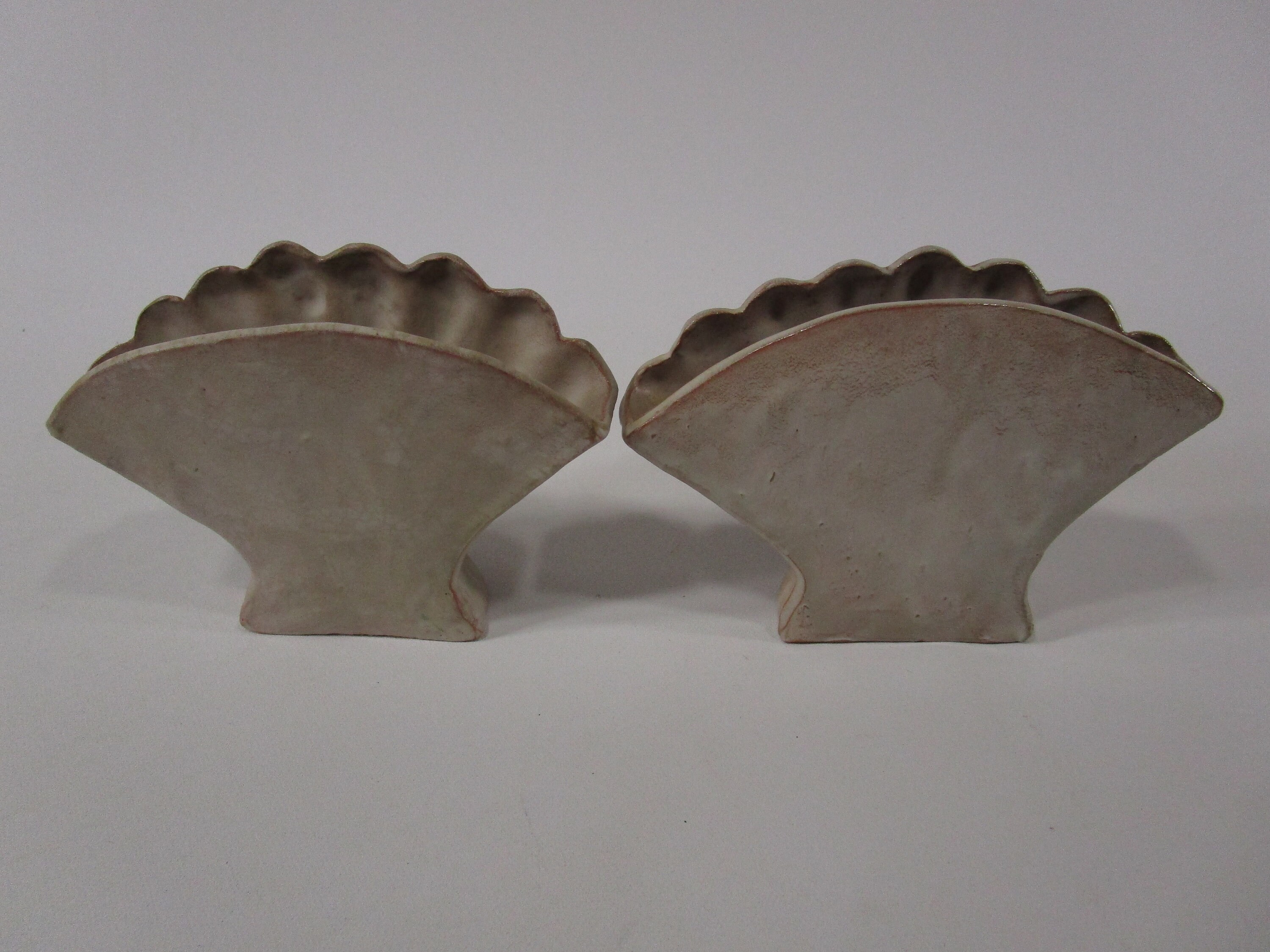 Vintage Mary Short pottery pair of flower vases from Topeka | Etsy