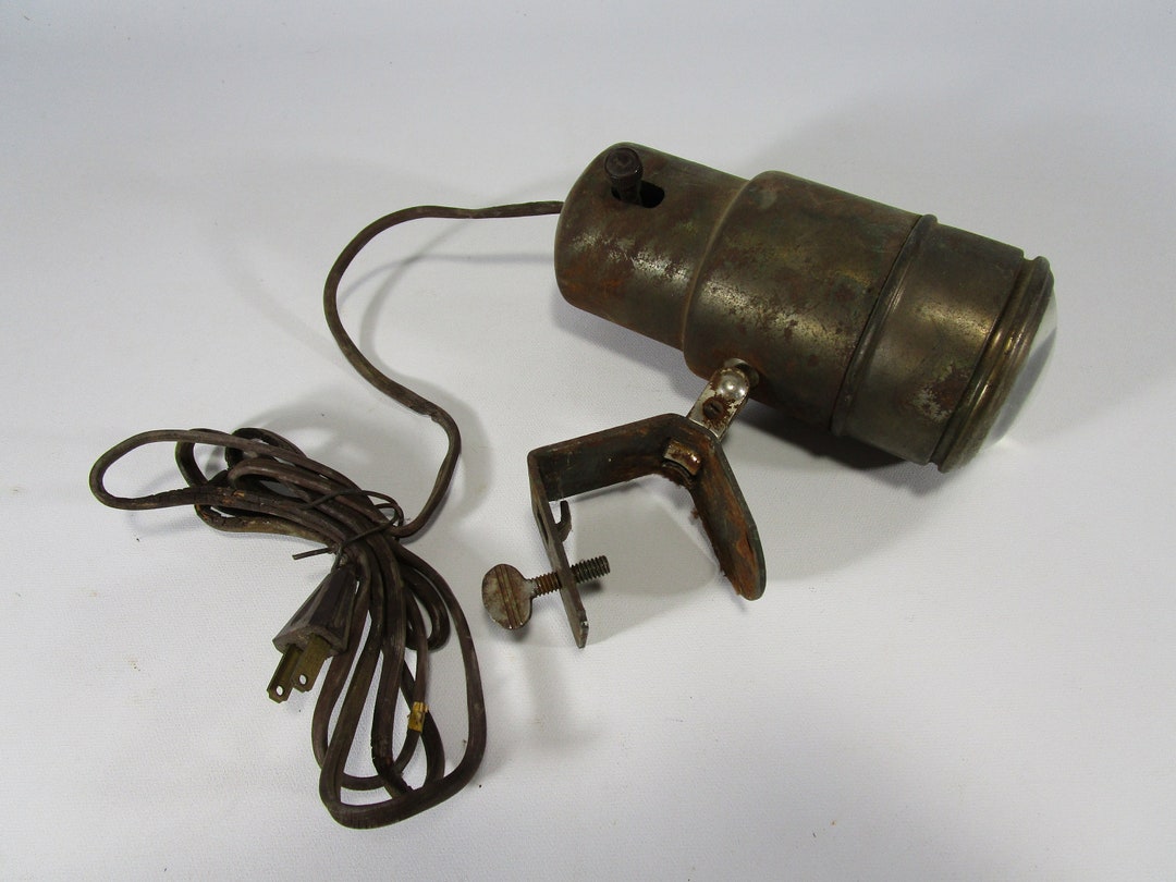 Vintage Industrial Work Spot Light Fixture - Etsy