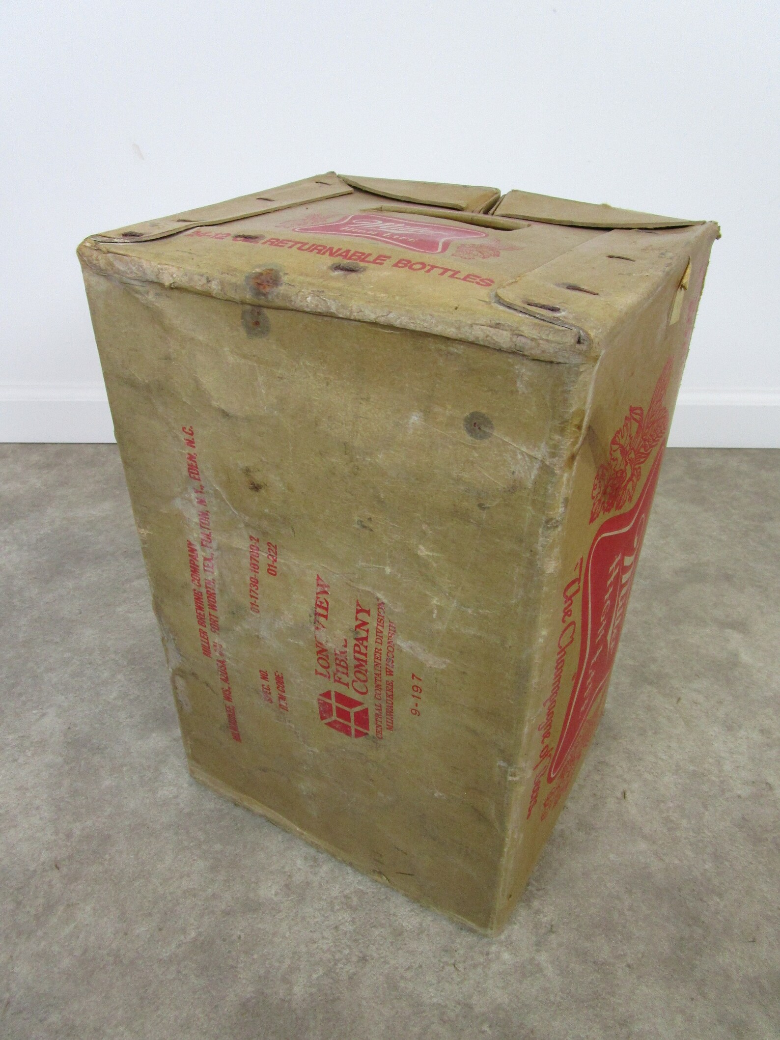 Vintage Miller High Life Cardboard Beer Shipping Box Retro - Etsy